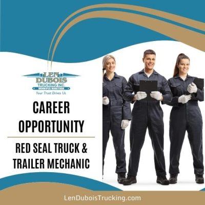 Career Opportunity - Red Seal Truck and Trailer Mechanic - Len Dubois ...